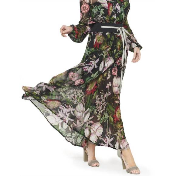 BEATE HEYMANN | Dresses | New Beate Heymann Botanical Long Sleeve Maxi ...
